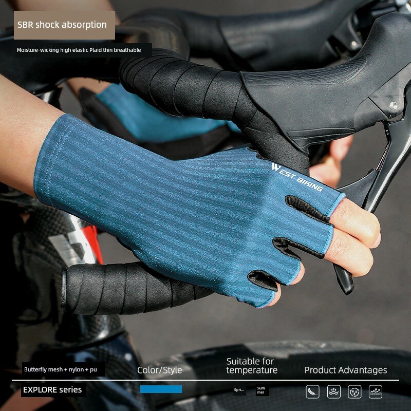 Перчатки West Biking 0211247-Blue для взрослых и детей