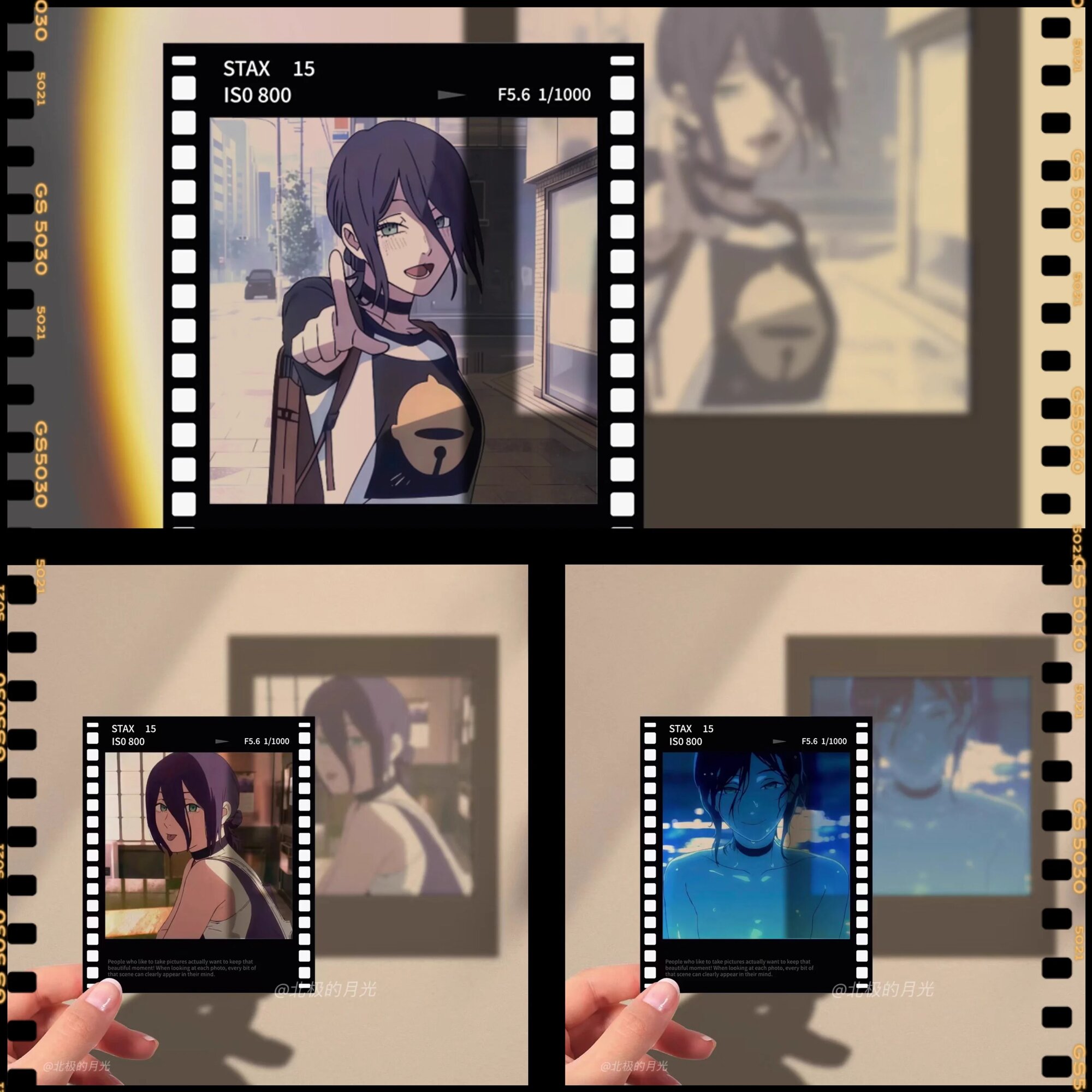 Коллекционная карточка Chainsaw Man Reze A set of three