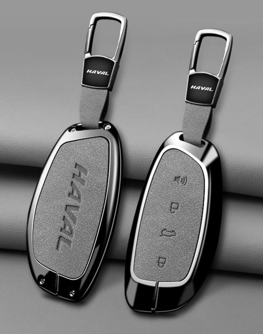 Чехол на ключ Haval H3, H9, F7 new, H5 metal Grey