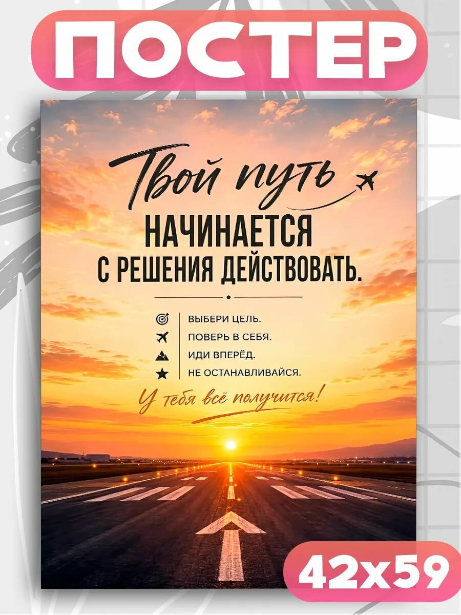 Мотивационные постеры на стену