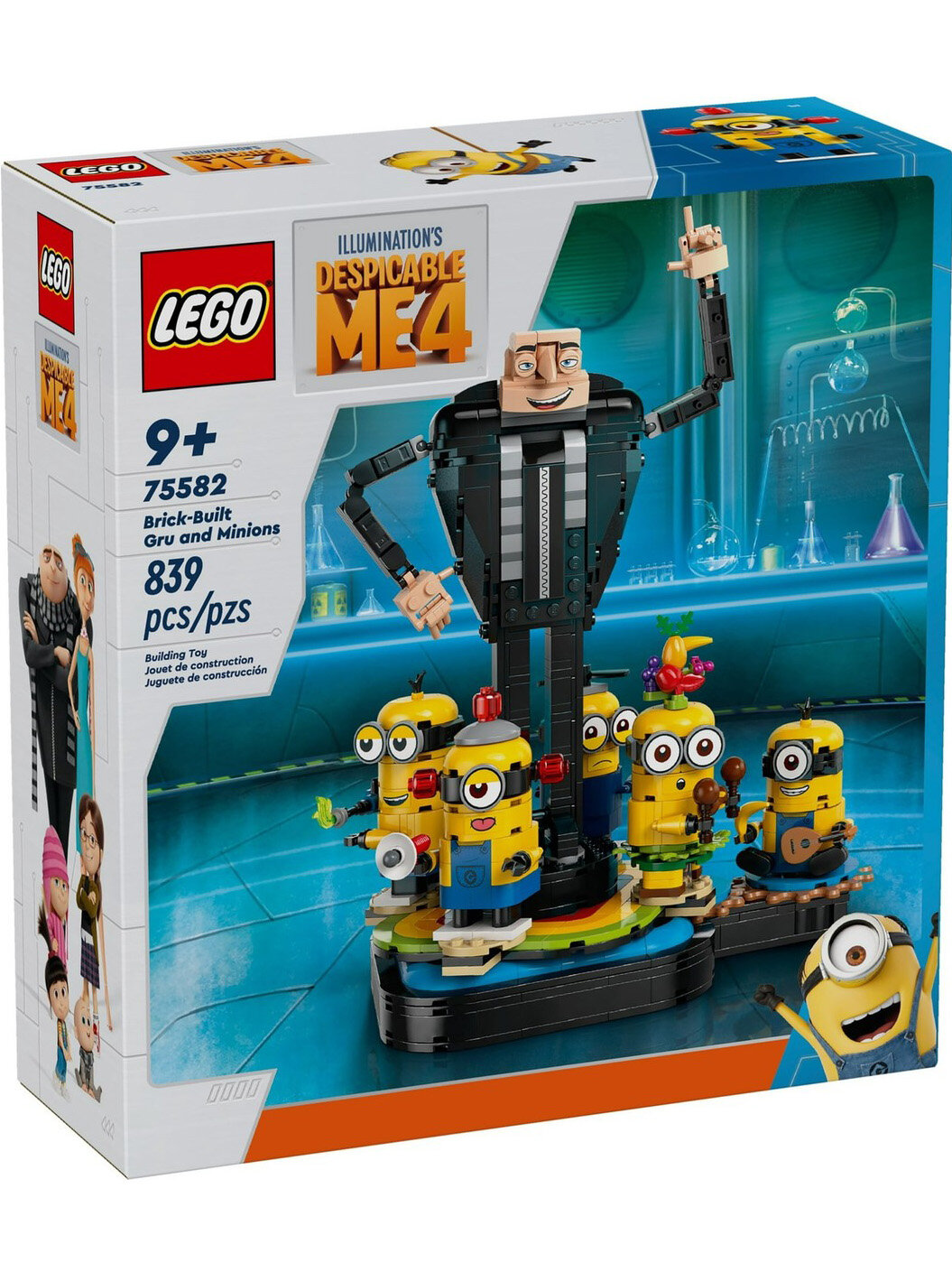 Конструктор LEGO Minions 75582 Грю и миньоны, 839 деталей, 9+