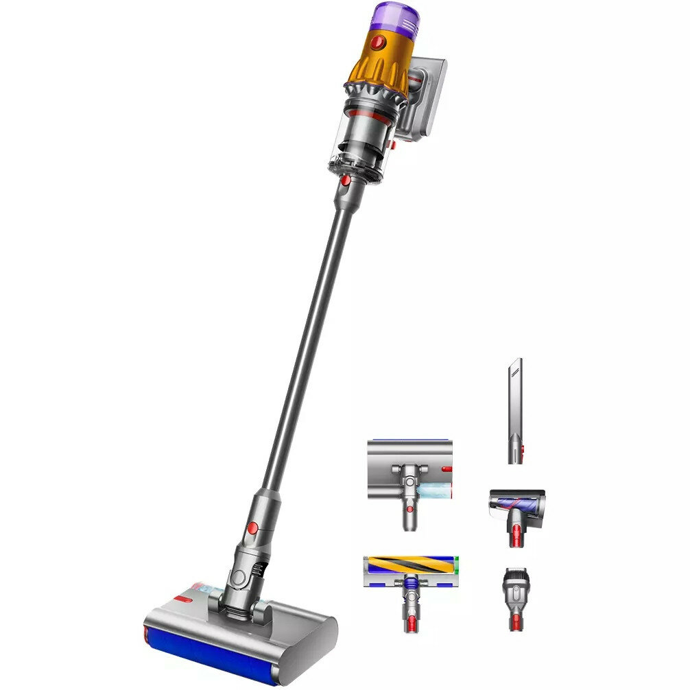 Dyson V12S Detect Slim Submarine COMPLETE SV46 Yellow / Nickel Моющий беспроводной ручной вертикальный пылесос