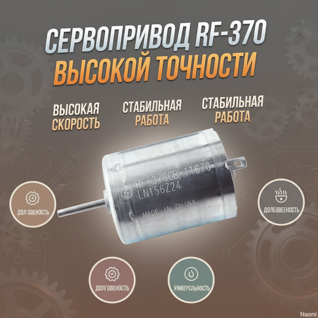 Миниатюрный двигатель постоянного тока MABUCHI RF-370CB-11670, 12-24В, 6000 об/мин