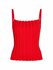 Топ Staud Ribbed-knit tank top, размер 42, Rouge Red