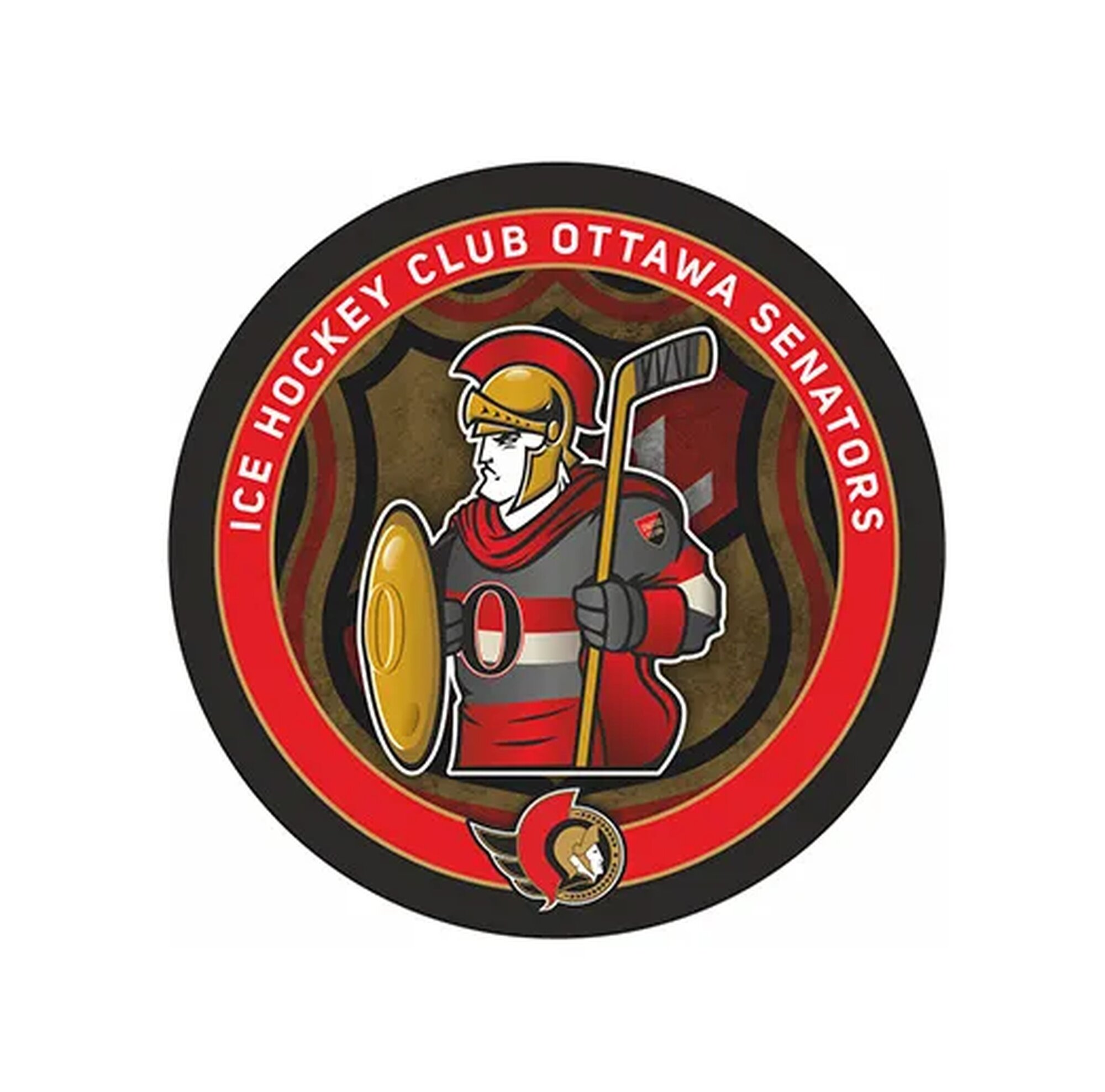 Шайба Rubena Mascot 2022 NHL Ottawa Senators 1-ст, цвет черный