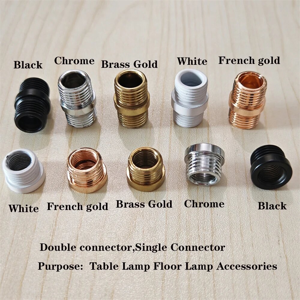 Двойной соединитель для ламп из железа B Style-Brass Gold, 1 Pcs