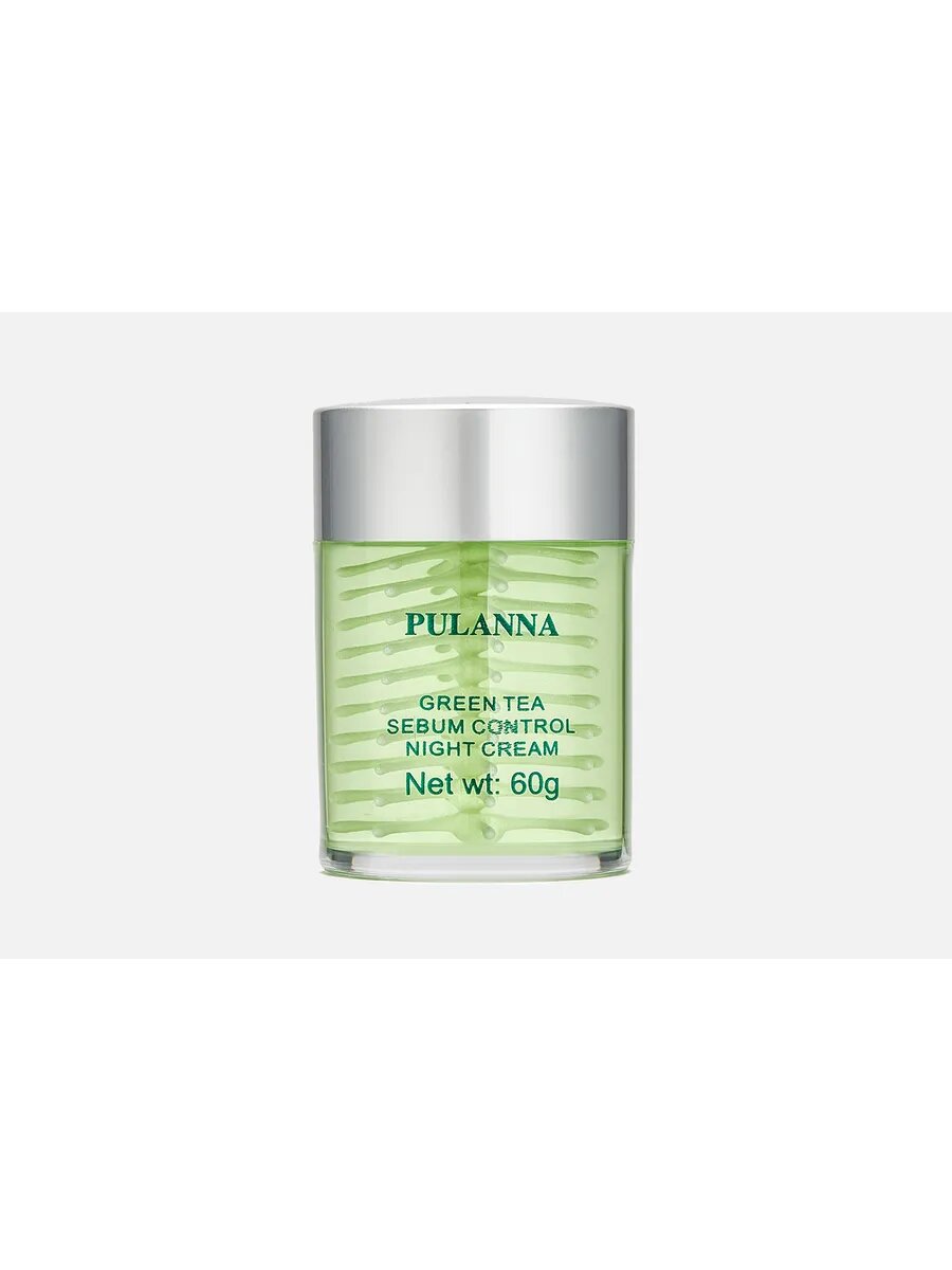 Ночной крем себум-контроль на основе Зеленого Чая PULANNA Sebum Control Night Cream 60 г