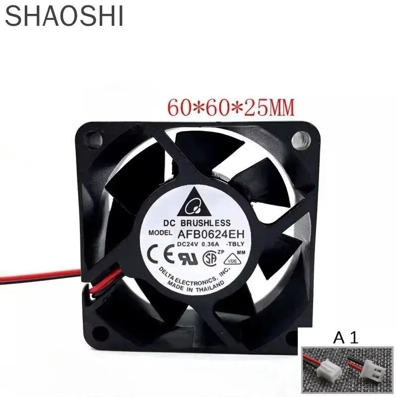 Вентилятор Охлаждения AFB0624EH 6025 24V 0.36A 6CM Подходит Для Преобразователей Частоты
