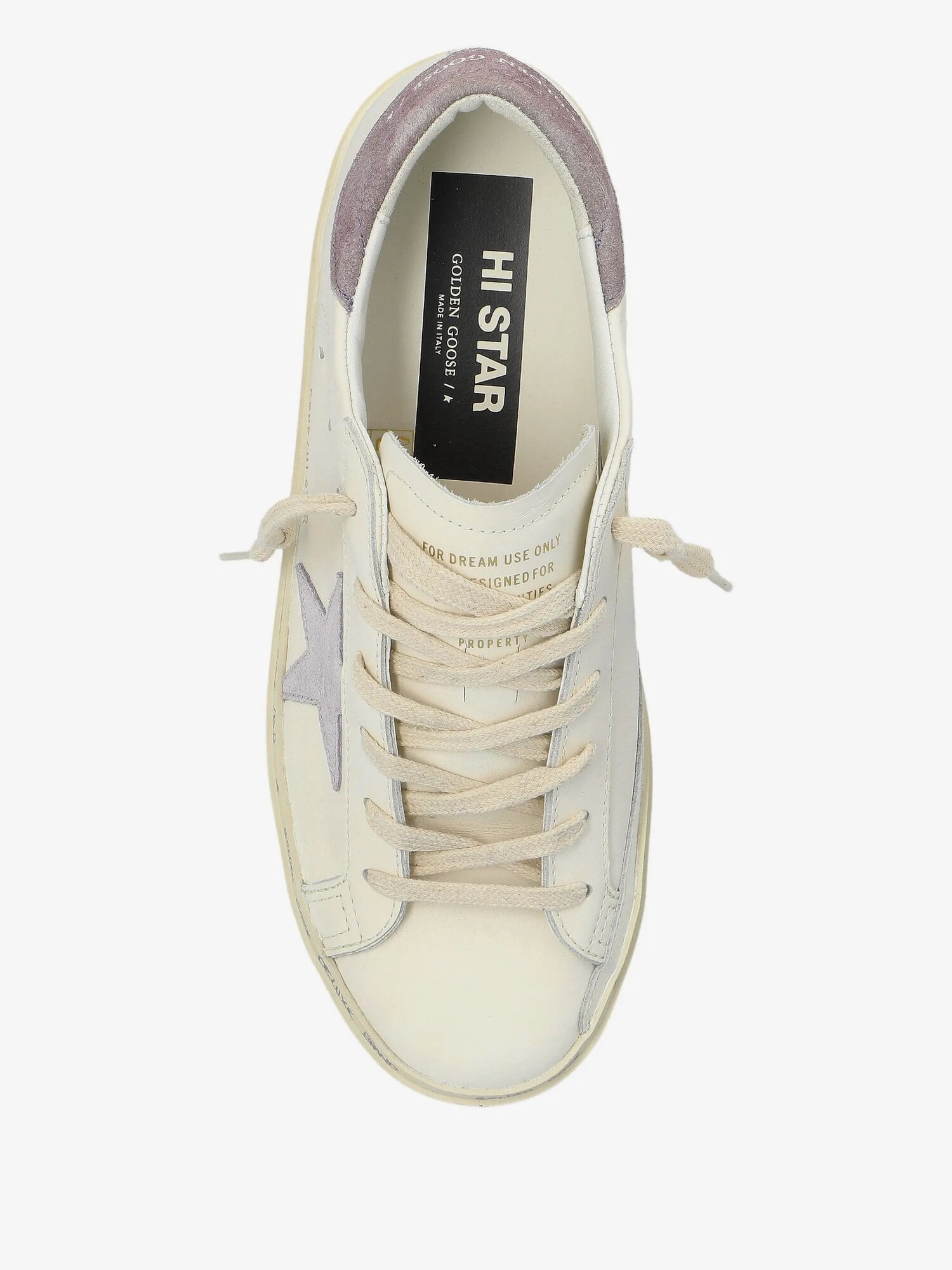 Кроссовки Golden Goose Hi Star, размер 40, бежевый/белый — фото 1