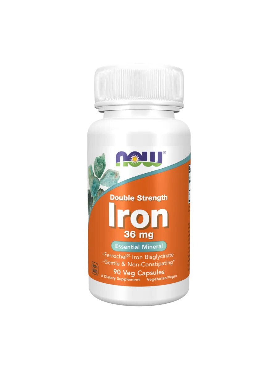 Now Foods Железо двойной силы 36 мг / Iron Double Strength 3