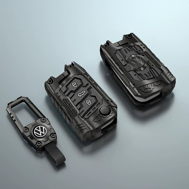 Чехол для ключей Volkswagen для моделей Jetta, Passat, Tiguan, ID.3, Magotan, CC, Bora 2017-2025 гг. Складной прочный