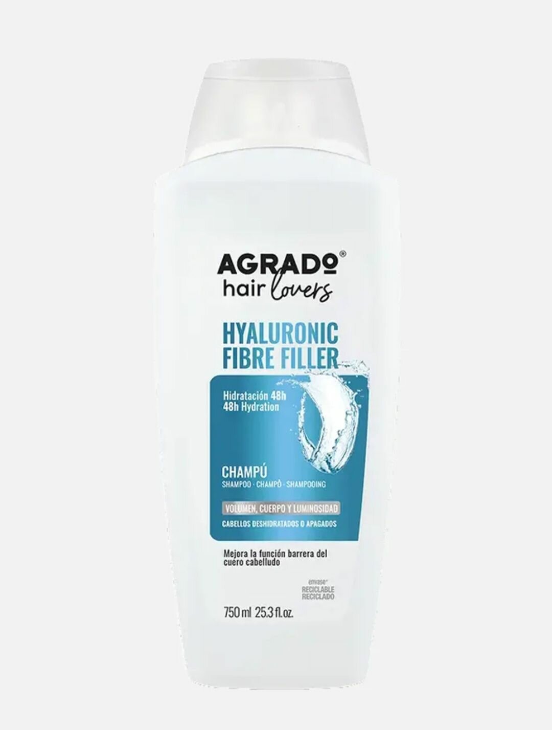 Шампунь для волос AGRADO hyaluronic fibre filler