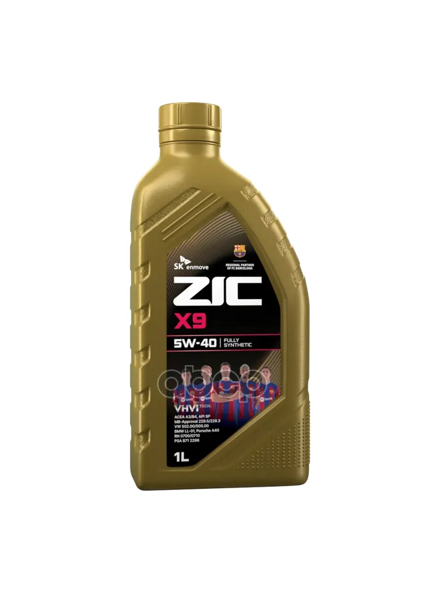 ZIC 5W40 Zic X9 1Л Синтетика B3/B4/A3