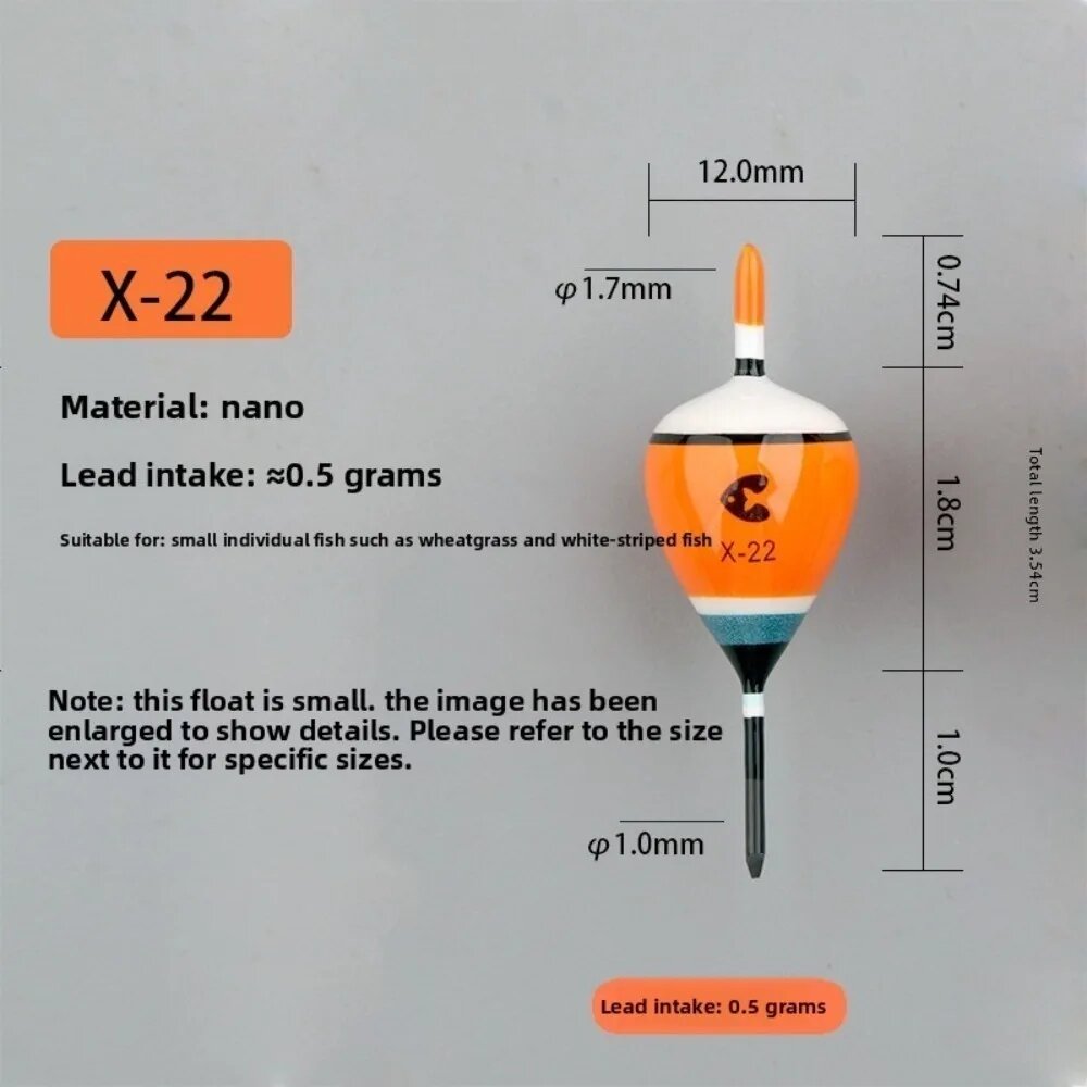 Мини-поплавки для рыбалки из бальсы 2pcs-X-22