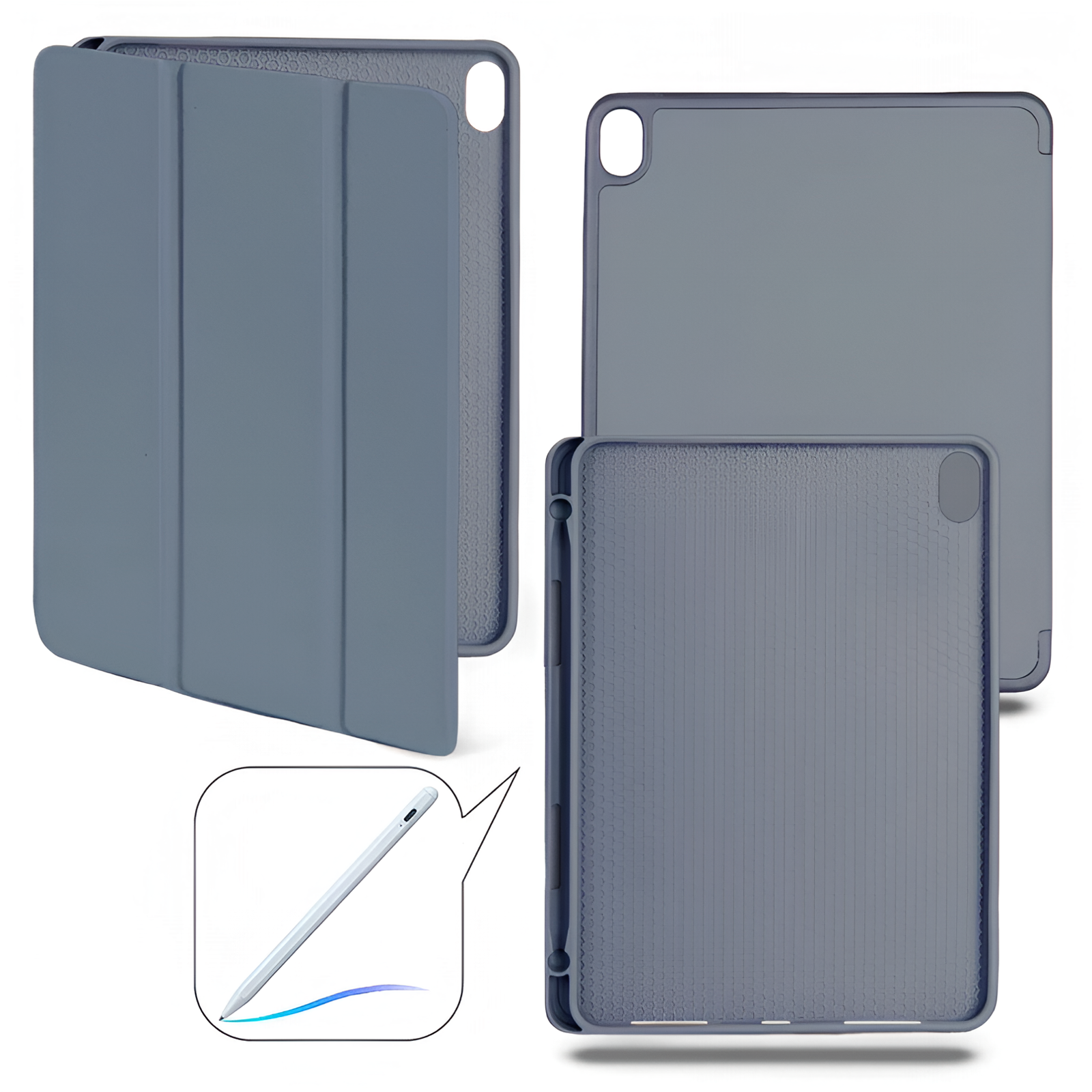 Чехол для планшета iPad 11 (А16,2025) iPad 10(10.9 ,2022) C отделением для стилуса лаванда