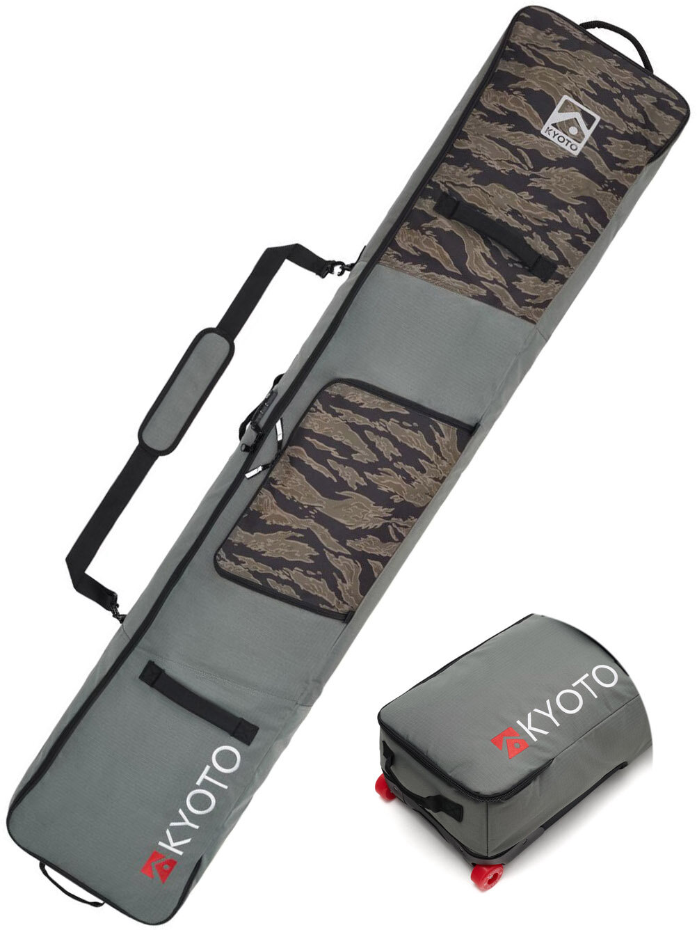 Чехол для горных лыж Kyoto Tanto Roll Grey-camo