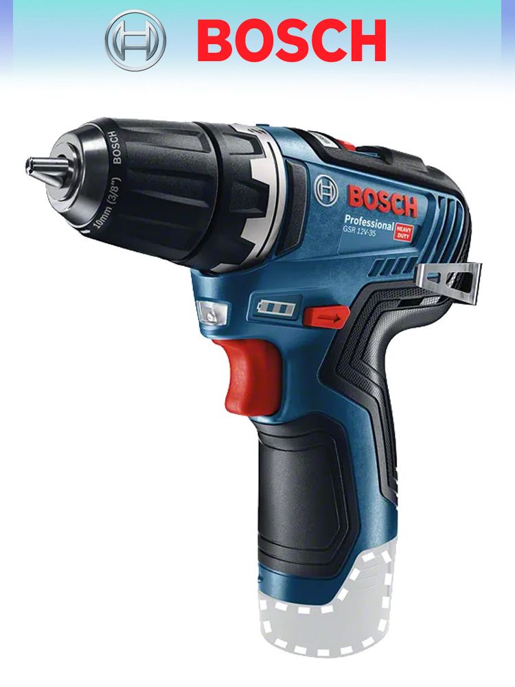 Bosch Дрель-шуруповерт, 12 В, 0 АКБ