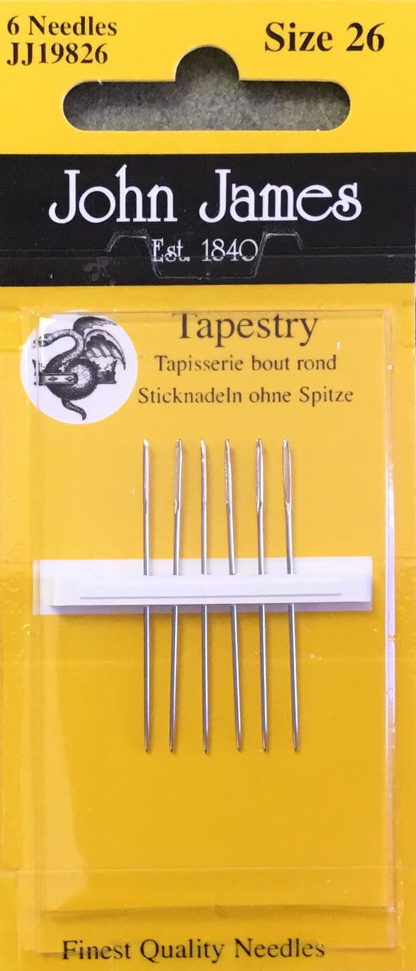 Иглы John James вышивальные № 26 (6 шт.)