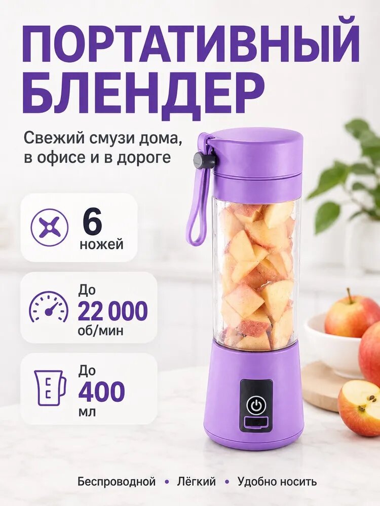 Соковыжималка, электрическая, для цитрусовых, цвет сиреневый