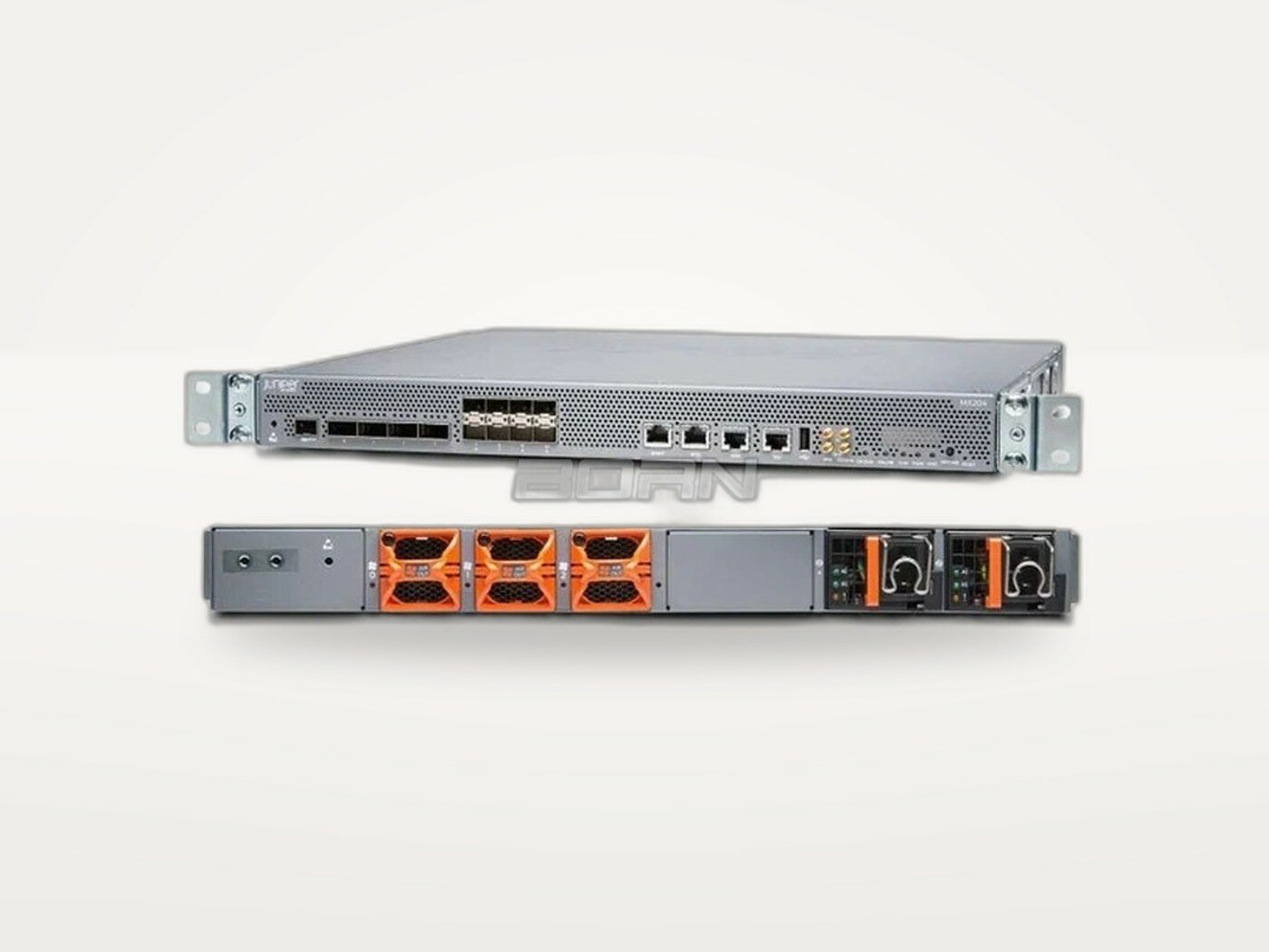 Маршрутизатор JUNIPER MX204-HW-BASE MX204 chassis 8 10GbE, 4 100GbE, 3 fan, 2PS. MX204 integrated base HW + Junos SW