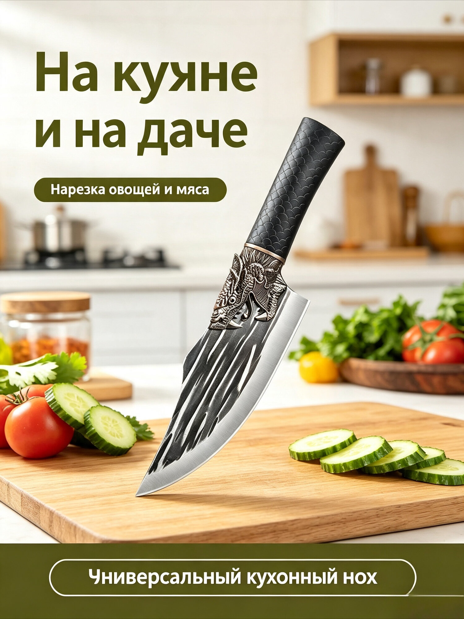 Кованый Кухонный Нож Для Обвалки Мяса, Разделочный Нож Повара, Нержавеющая Сталь, Для Разделки И Нарезки Мяса