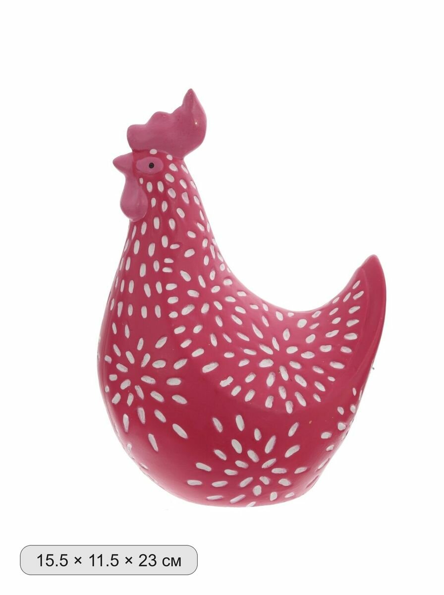 Фигурка декоративная "Петух", L15,5 W11,5 H23 см, 2в.