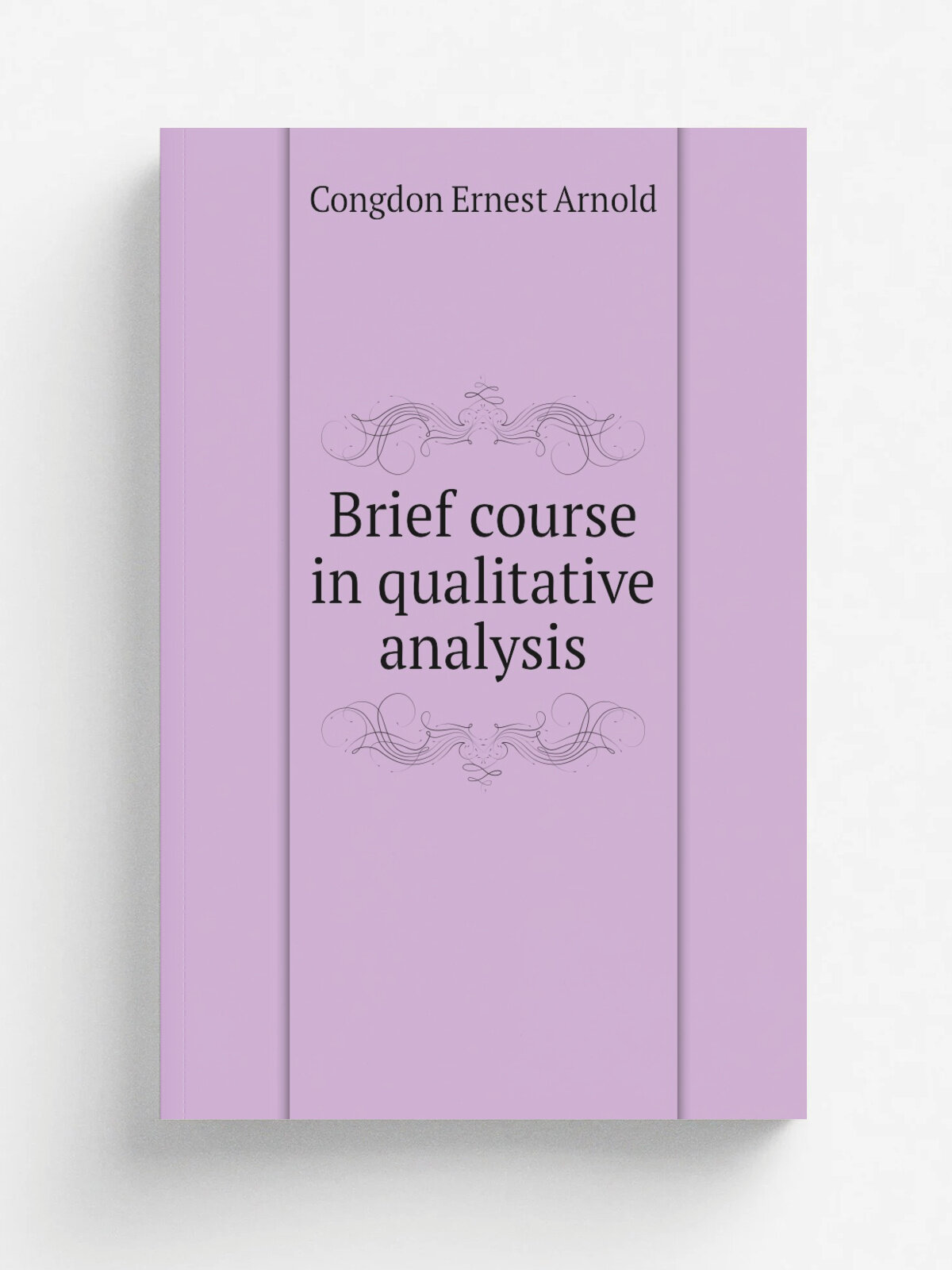 Brief course in qualitative analysis | Congdon Ernest Arnold | Репринт
