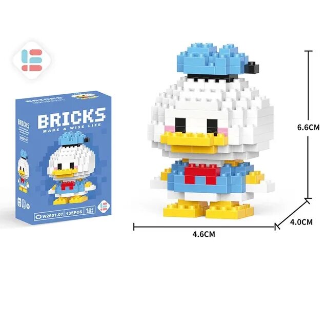 Конструкторы 52TOYS Санрио Куроми, Хеллоу Китти, Дисней Микки Маус