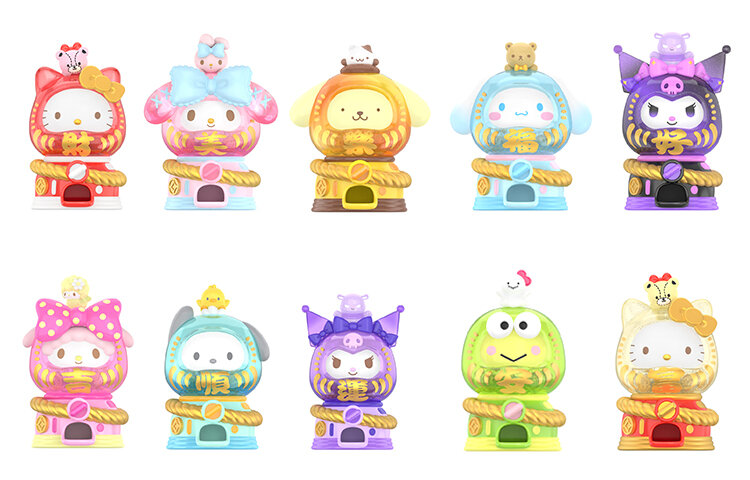 TOP TOY серия Sanrio Чудеса Daruma капсульная игрушка стиральная машина Kuromi Pochacco сувениры и украшения креативный