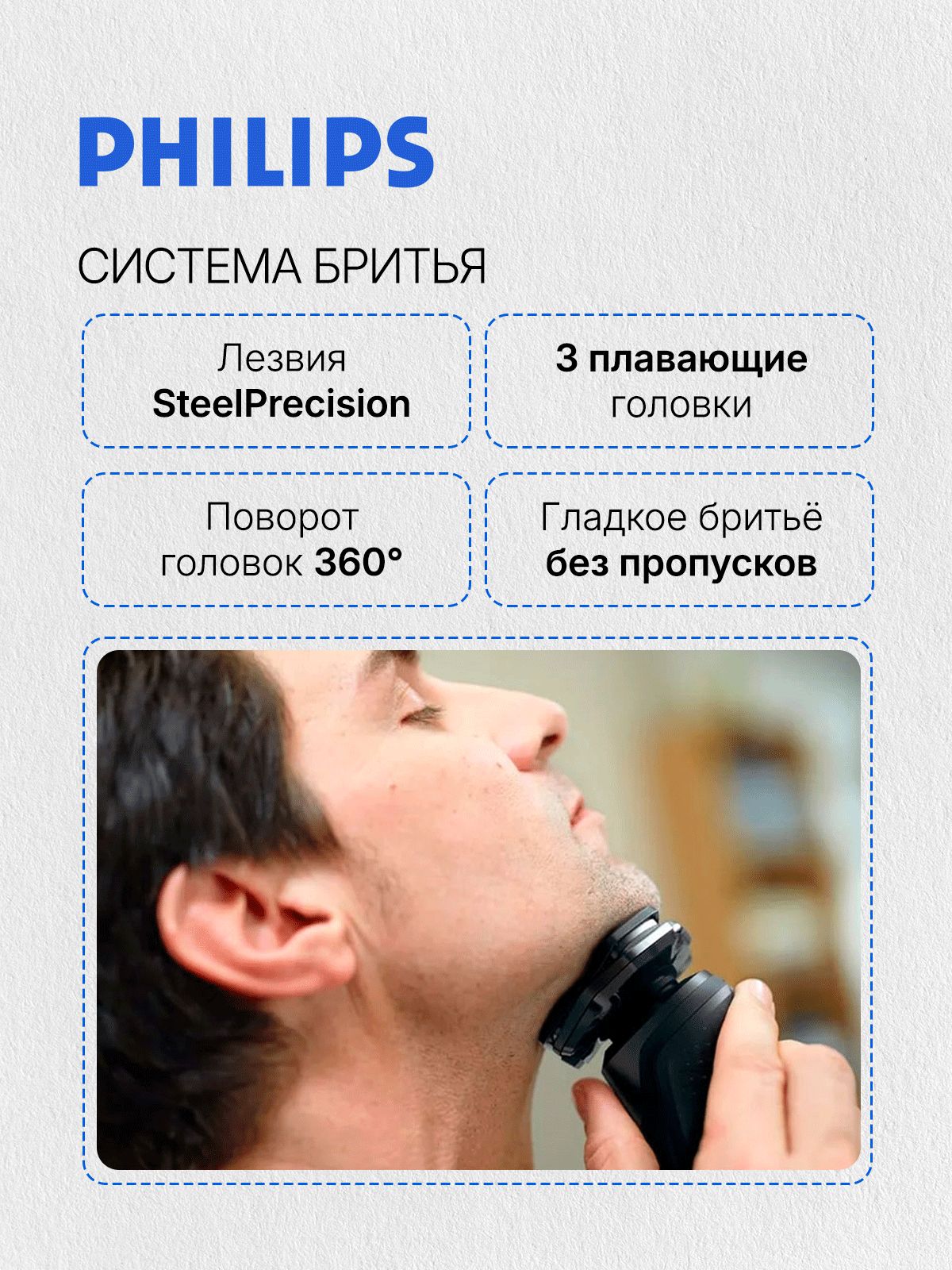 Электробритва PHILIPS S5887/10 — фото 1