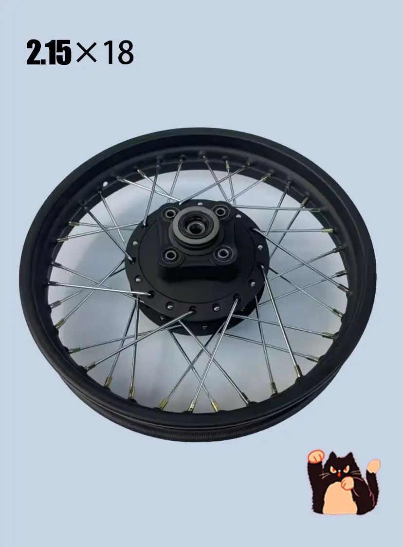 Колесо спицованное черное заднее 2,15*18 дисковый томоз Барс, ТТR, XR 250 оригинал