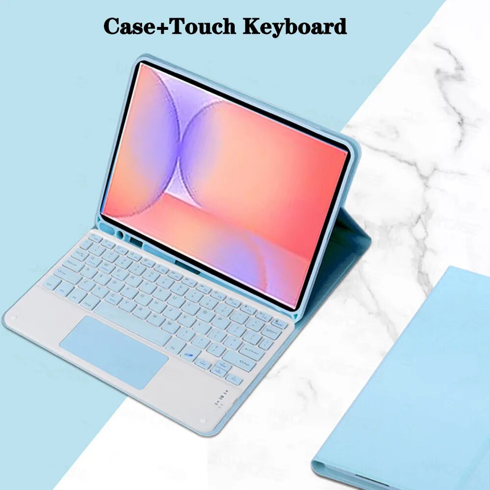 Чехол для планшета Samsung Galaxy Tab S10 Lite 5G 10.9 дюйма, русская клавиатура(Model: SM-X400/X406B)