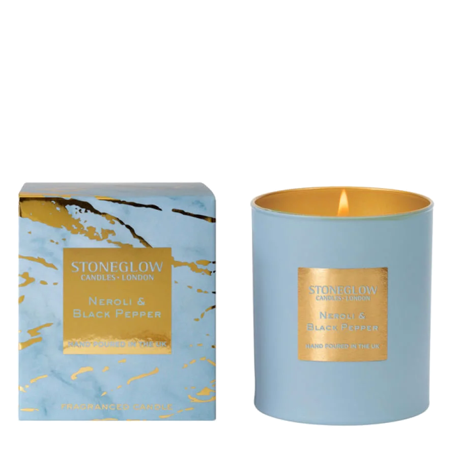 Свеча для помещений Стоунглоу Нероли Черный Перец 220 гр - Neroli and Black Pepper
