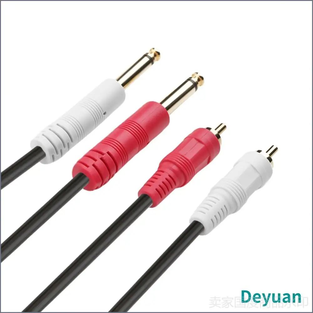 Milochic Аудиокабель RCA/RCA, 2 м, черный