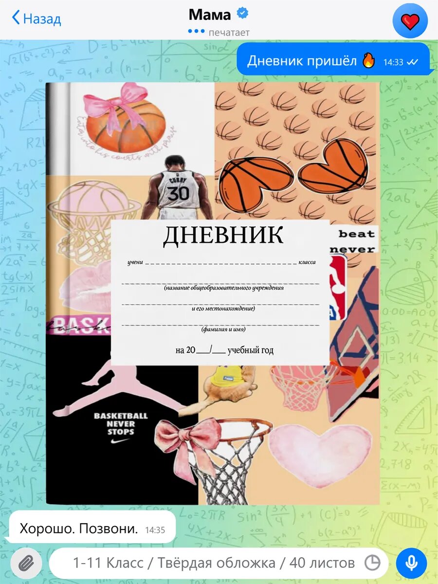 Школьный дневник с принтом y2k pinterest