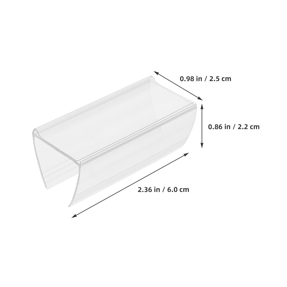 20 Шт Держатели Этикеток Из ПВХ Белого Цвета Размер 6.00X2.50X2.20Cm