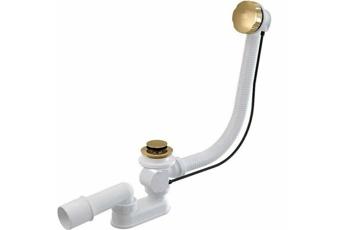 Слив-перелив (полуавтомат, 120 см.) Vega V55R Гл000025396, бронза
