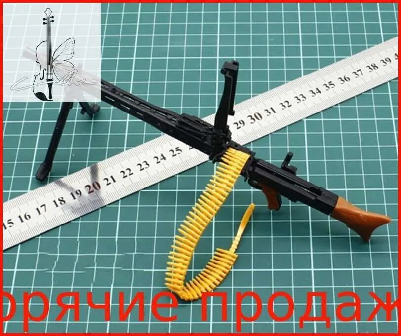 Миниатюрная Модель Пистолета-пулемета В Масштабе 1 / 6, Черный, Пластик, Легко Собирается, Аксессуар Для Кукол, Не Требует Клея