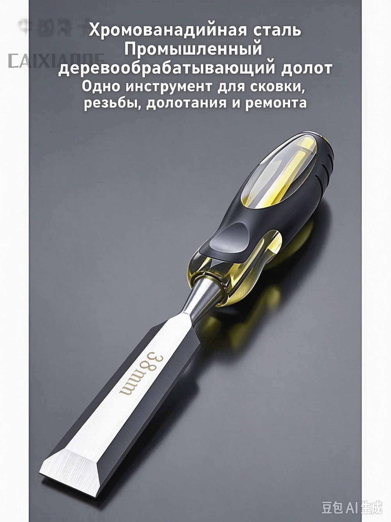 Столярных стамесок, полные плоские долота, плоские долота, двуцветная рукоятка, подходит для резьбы и обработки дерева.1штука
