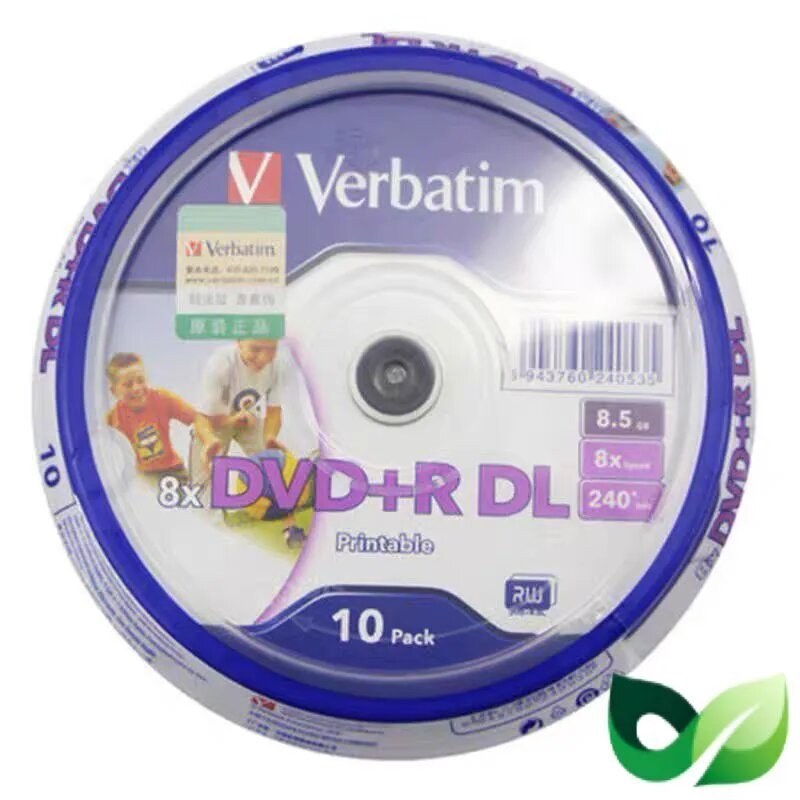 Диск для записи DVD+R, 8,5 ГБ