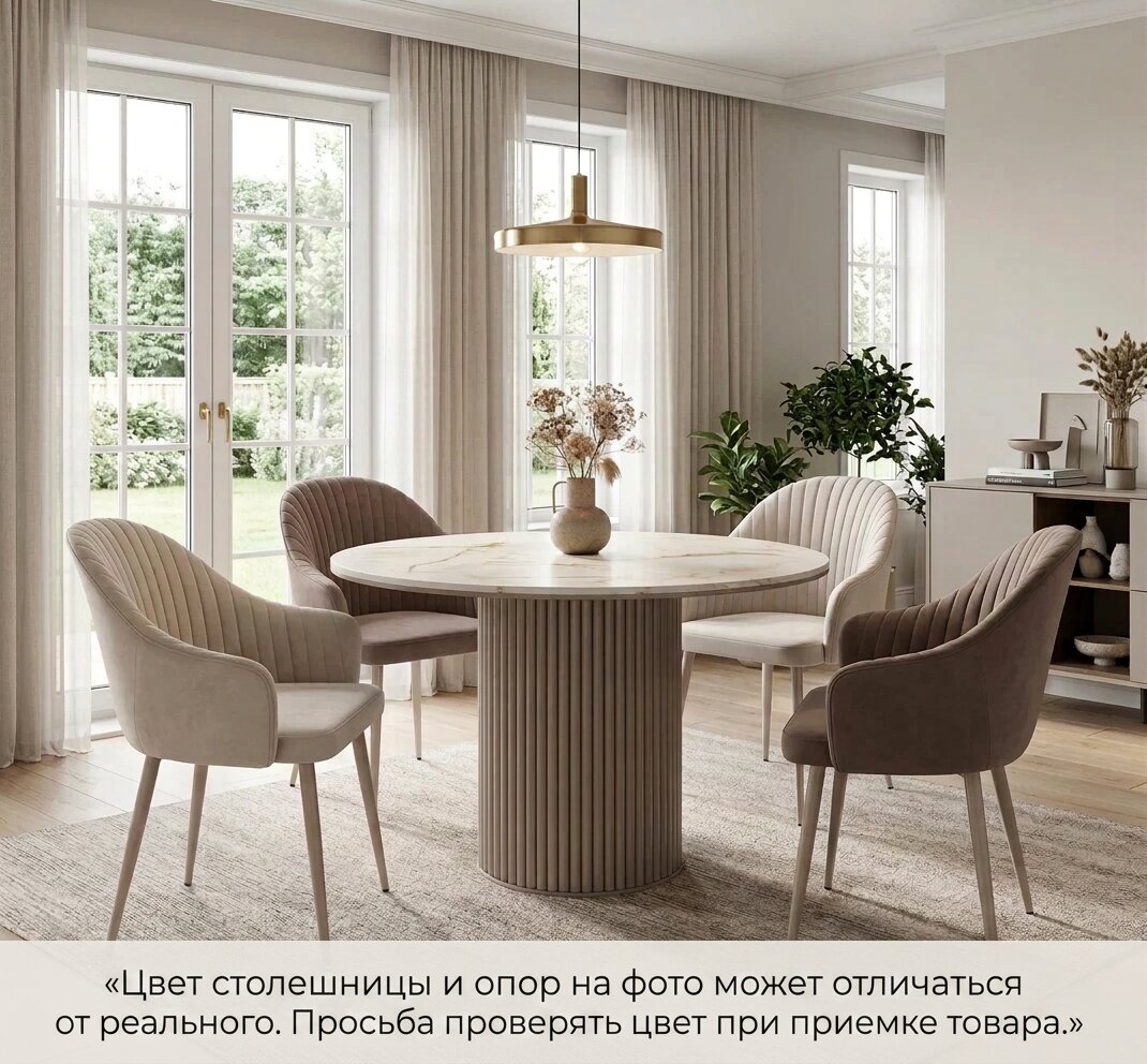 Стул DikLine 440М C43 капучино, ножки капучино