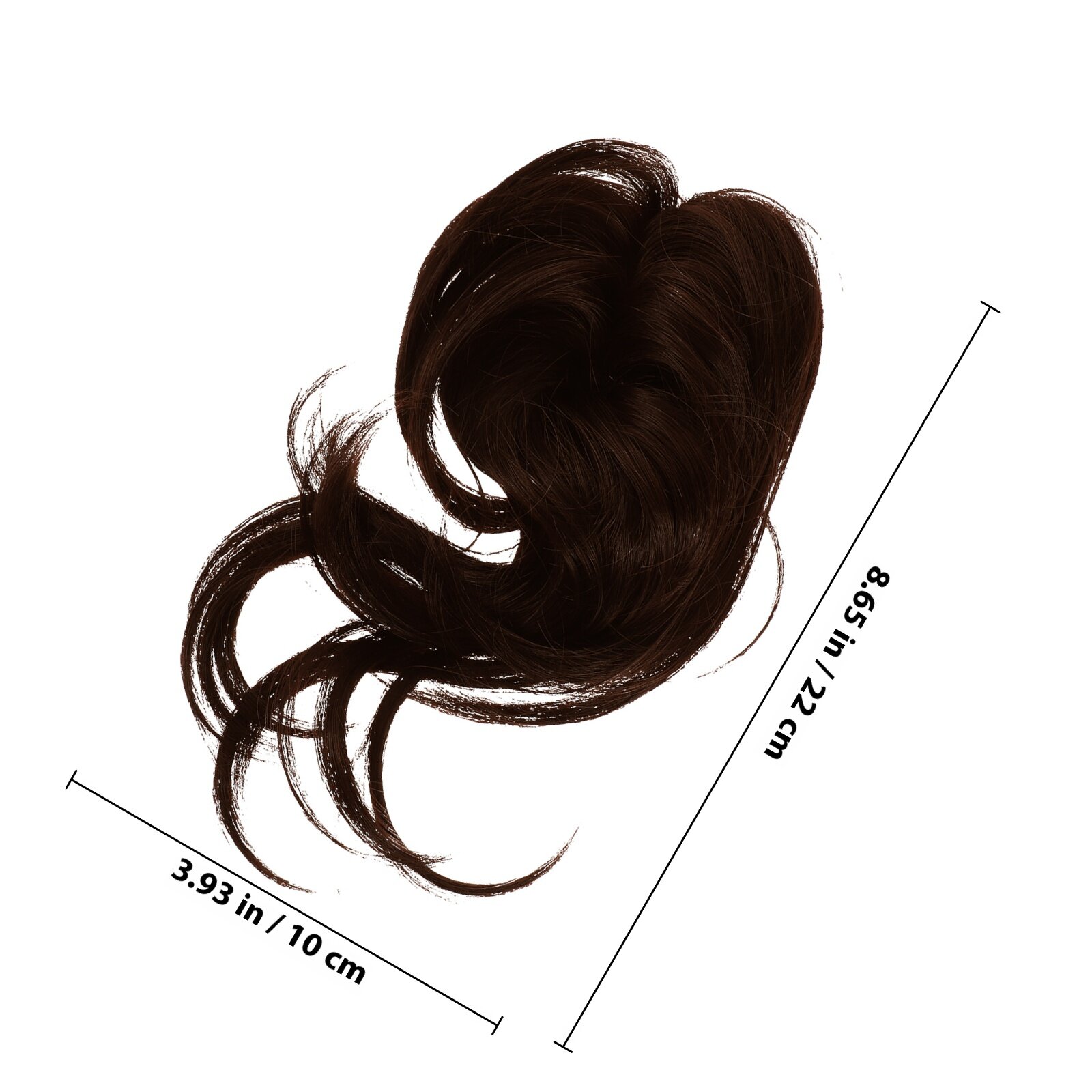 Прищепка Для Волос Claw Clip Extensions Для Женщин Коричневый 22x10 См