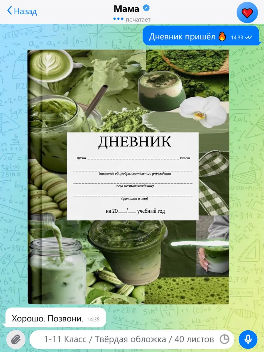 Школьный дневник с принтом y2k pinterest