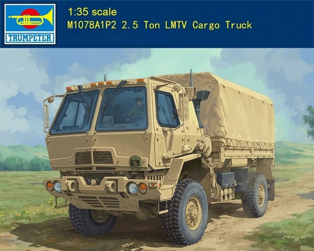 Trumpeter 01097 1:35 M1078A1P2 2.5 тонны LMTV грузовой грузовик сборки модели комплект