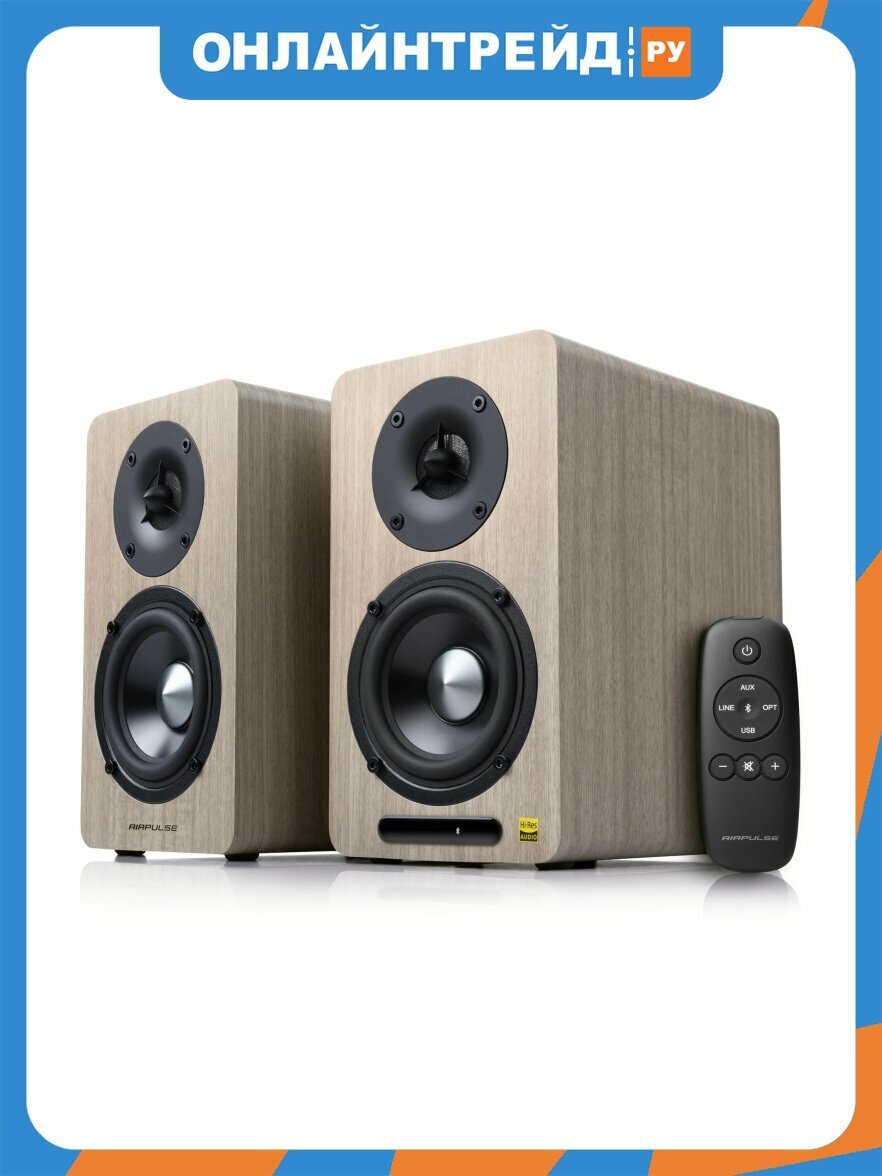Полочная акустическая система Edifier Airpulse A60, орех, пара