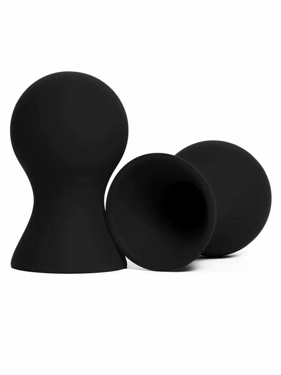 Вакуумные помпы для стимуляции сосков "PUMPS NIPPLE SUCKERS BLACK" 2шт