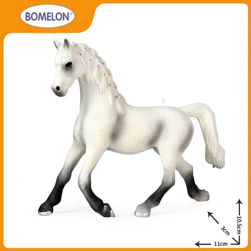 Фигурки липицанских лошадей, модель белая лошадь 11 CM , Lipizzaner Horse, фигурки животных, Детские познавательные игрушки