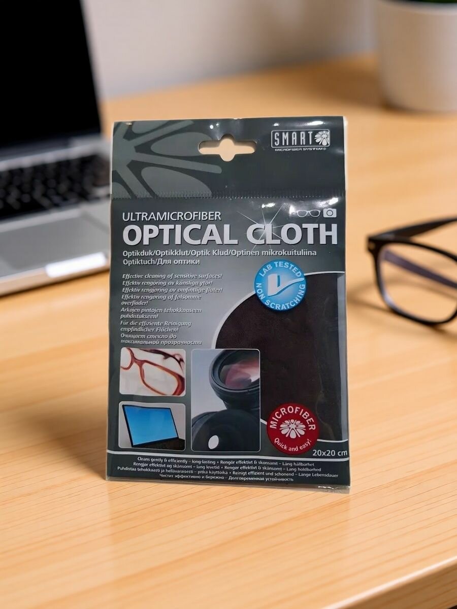 Салфетка для очков и оптики Smart Microfiber System