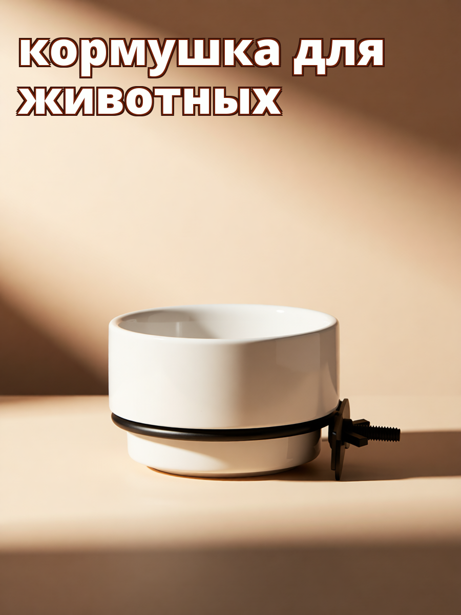 Керамическая Чаша Для Птичьего Кормления, Подвесная, 8x8x5.2 См, 1 Штука