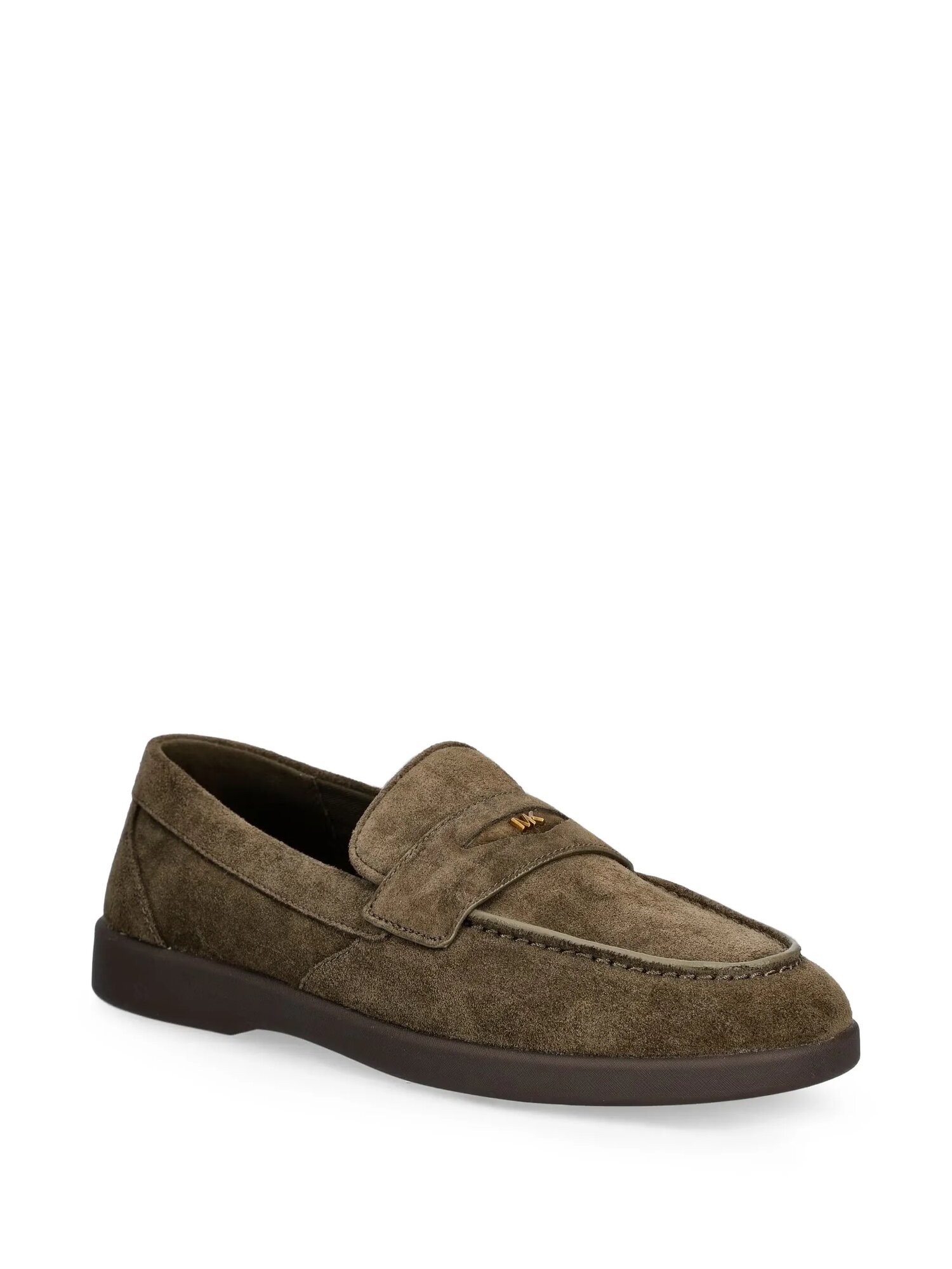 Лоферы MICHAEL KORS Logo-plaque suede loafers, размер 40 EU — фото 1
